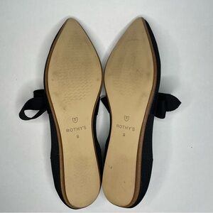 Rothy's | Shoes | Rothys The Point Mary Jane Bow Tie Flats Size W 9 ...